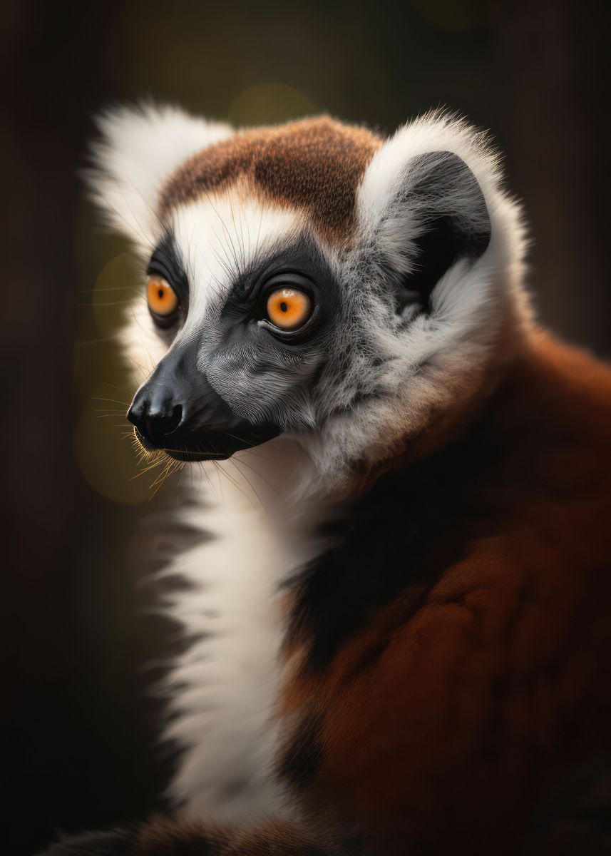 'Charming lemur' Poster, picture, metal print, paint by Zooscape ...