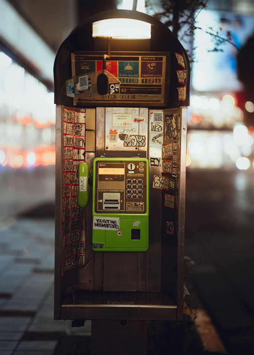 'phone booth' Poster, picture, metal print, paint by nicolas stempien ...