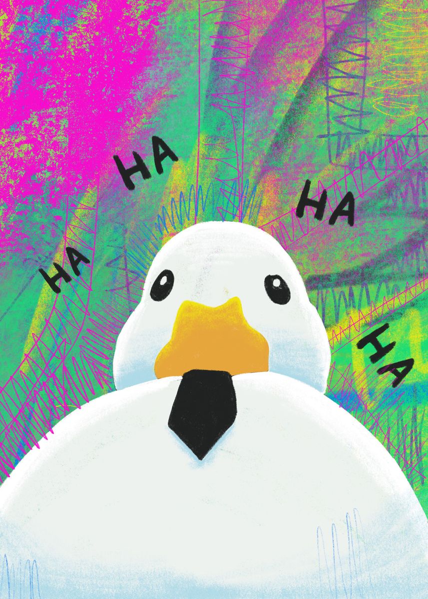 ' The Duck of Judgment' Poster, picture, metal print, paint by masn ...