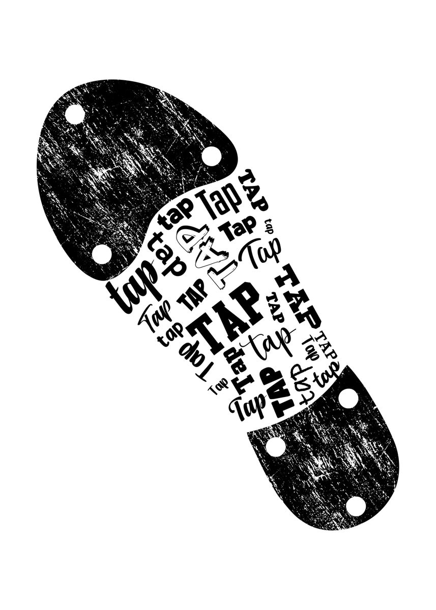 'Tap Dancer Tap Dancing' Poster, picture, metal print, paint by Michael ...