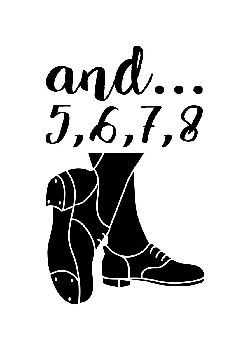 'Tap Dancer Tap Dancing' Poster, picture, metal print, paint by Michael ...