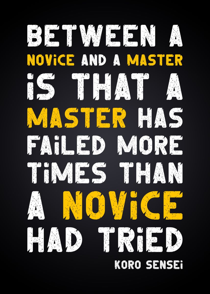 'Novice and Master' Poster, picture, metal print, paint by Faissal ...