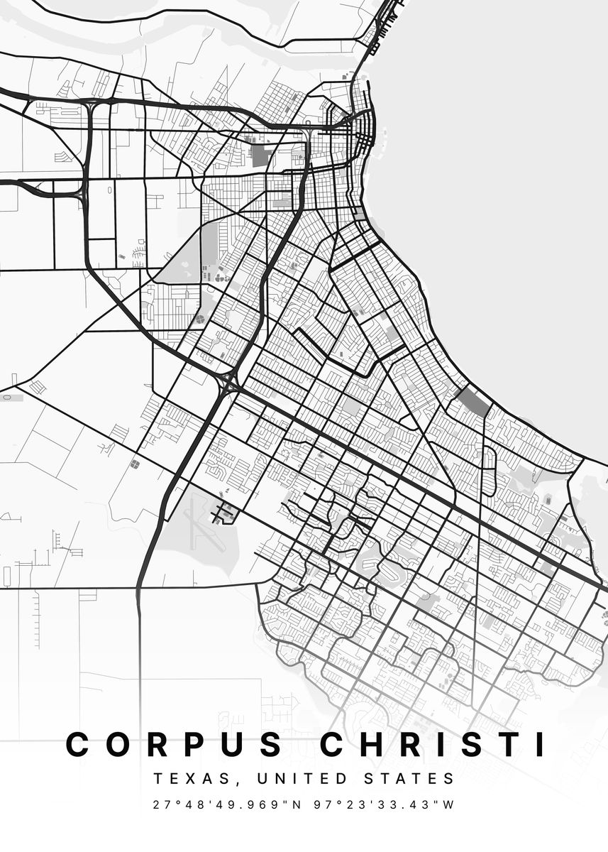 'Corpus Christi Texas USA' Poster by Kemi Solaja | Displate