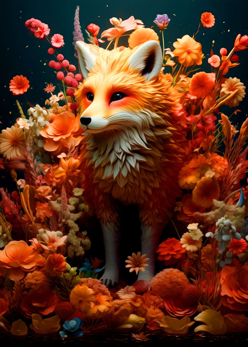 'Fox' Poster by Annie Mcman | Displate