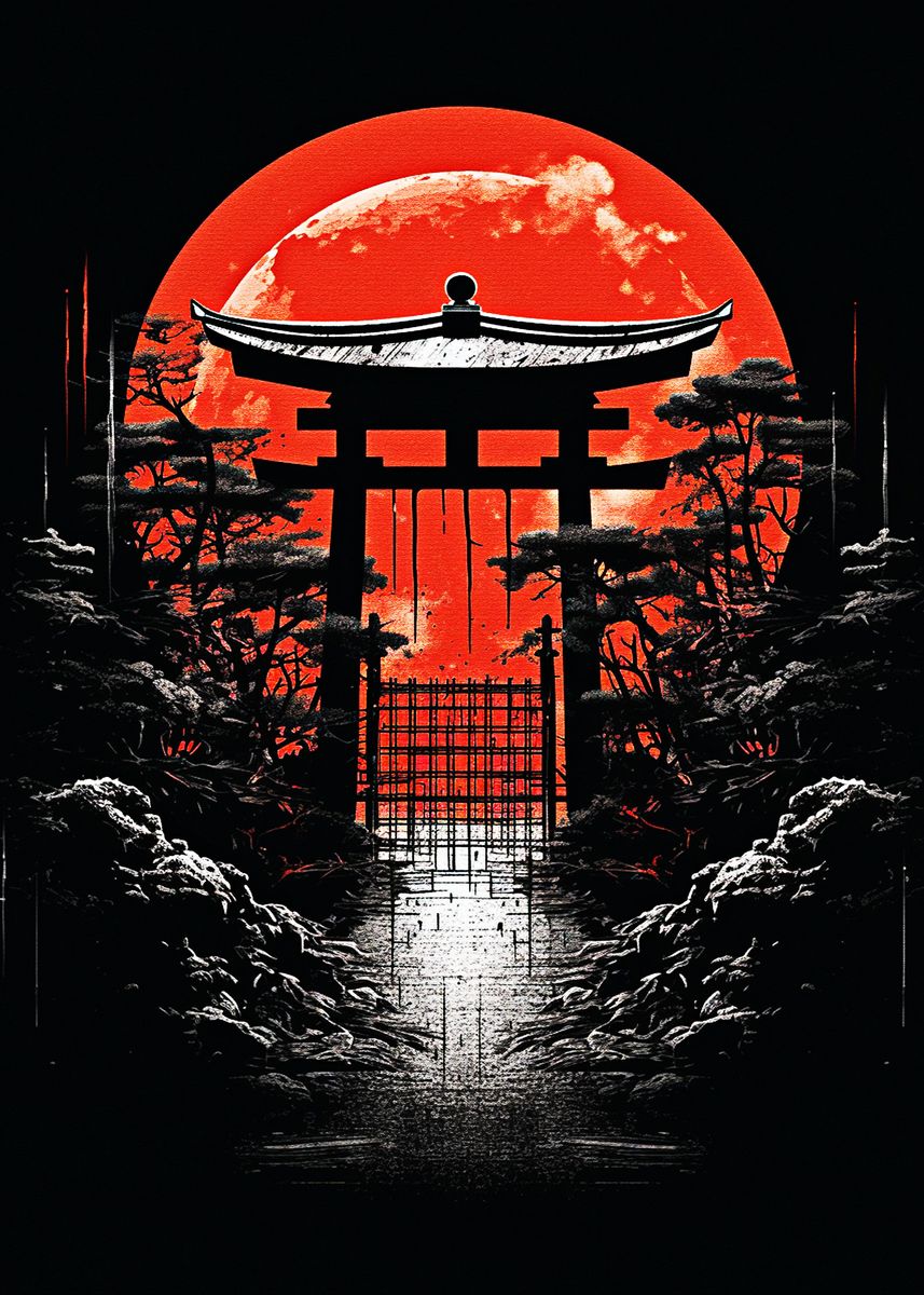 'Mystical Gate Horror' Poster, picture, metal print, paint by Coffee ...