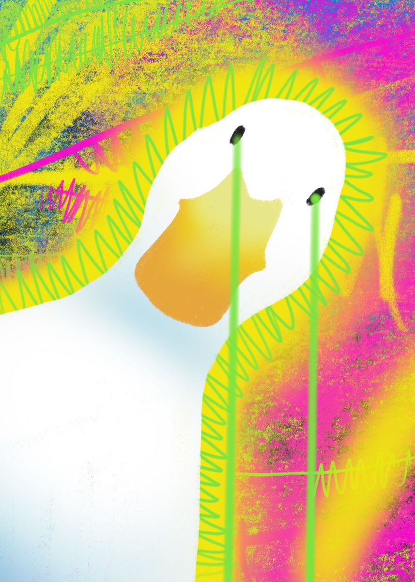 'The Duck of Judgment' Poster, picture, metal print, paint by masn ...
