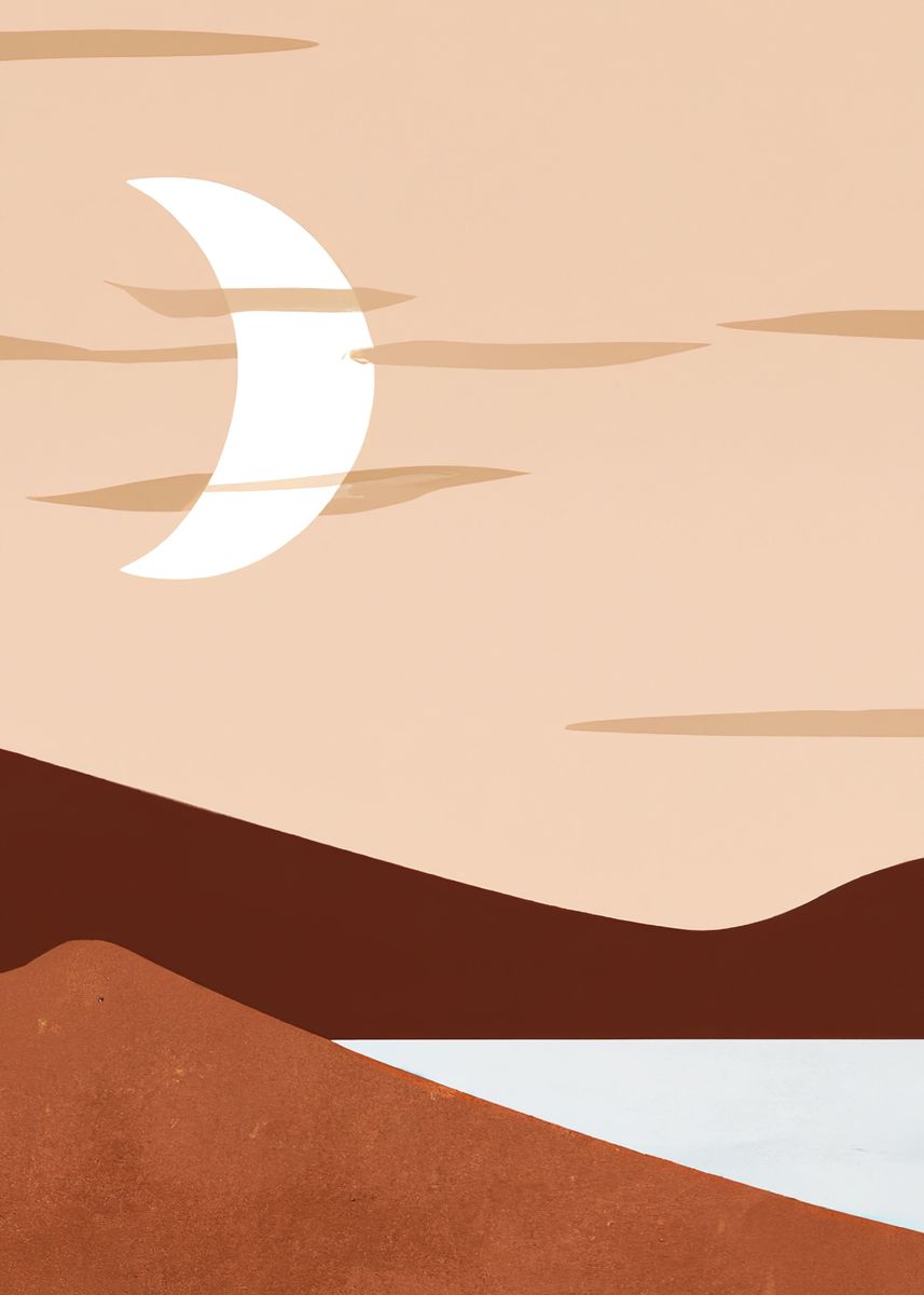 'Abstract Dessert Night' Poster by maxdesign | Displate