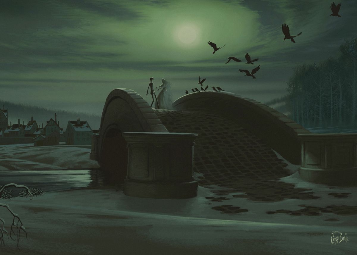 'On the Bridge' Poster by Corpse Bride | Displate