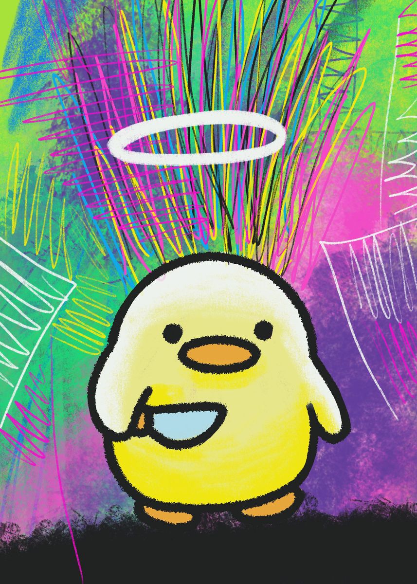 ' The Duck of Judgment' Poster, picture, metal print, paint by masn ...