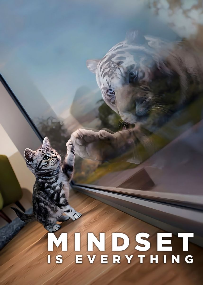 'Mindset is Everything' Poster, picture, metal print, paint by ...