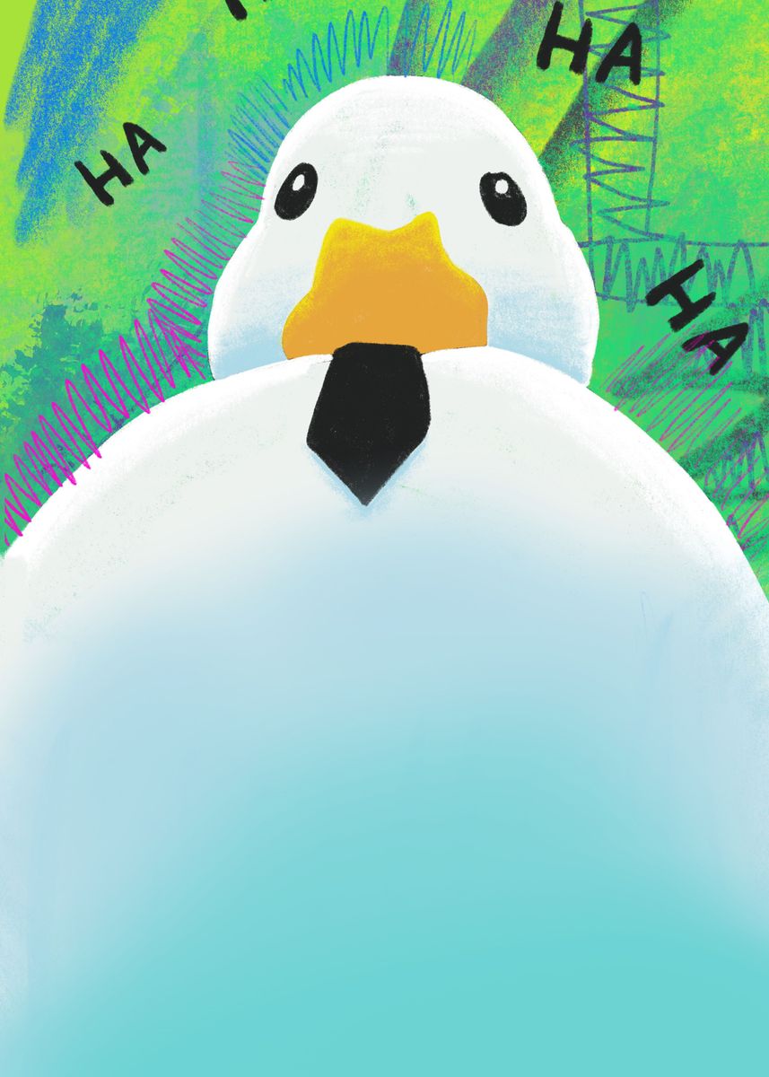 ' The Duck of Judgment' Poster, picture, metal print, paint by masn ...