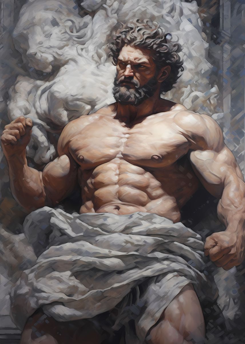 'Hercules Painting' Poster, picture, metal print, paint by ...