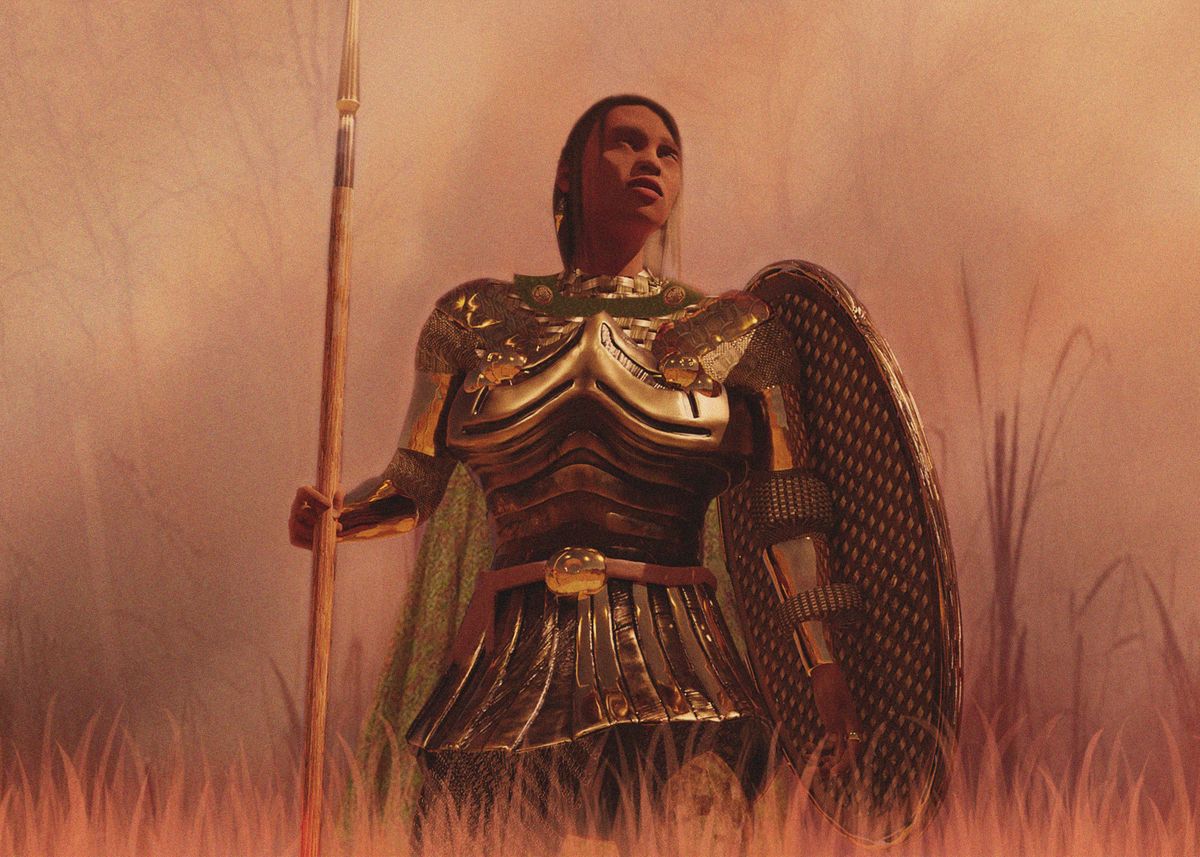 'GODS OF OLYMPUS ATHENA ' Poster by Tijs Joos | Displate