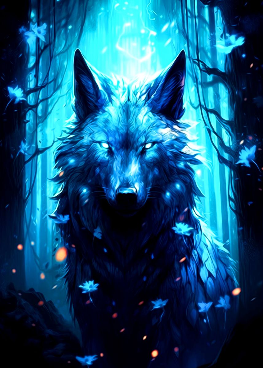 'Wolf' Poster, picture, metal print, paint by nhatsk min | Displate