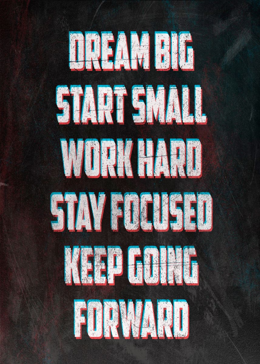 'Motivational Quote' Poster, picture, metal print, paint by Imagination ...