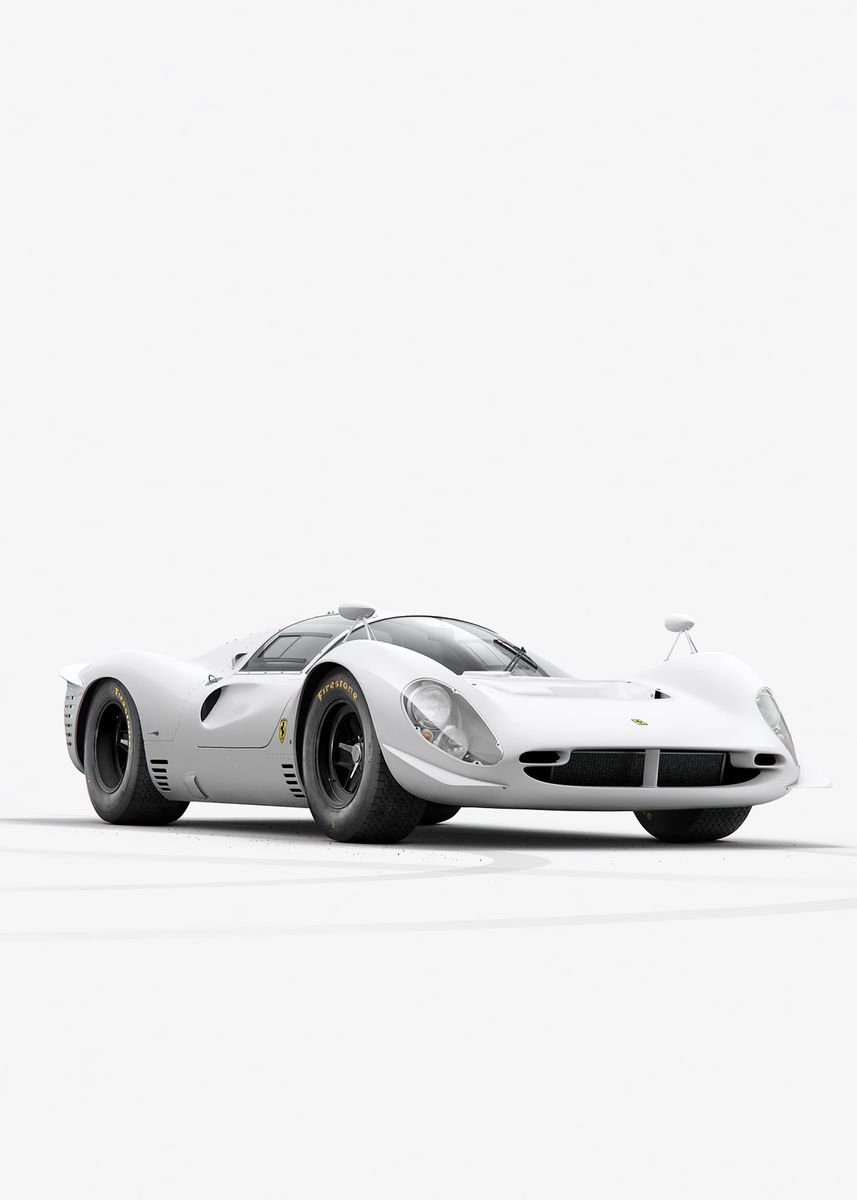 'Ferrari P4' Poster, picture, metal print, paint by simple man | Displate