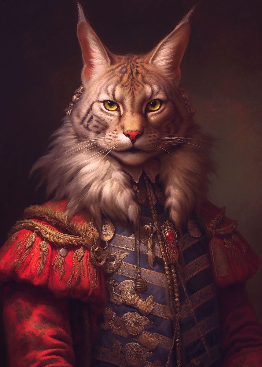 'Lynx poster' Poster by Tapu Vlad | Displate