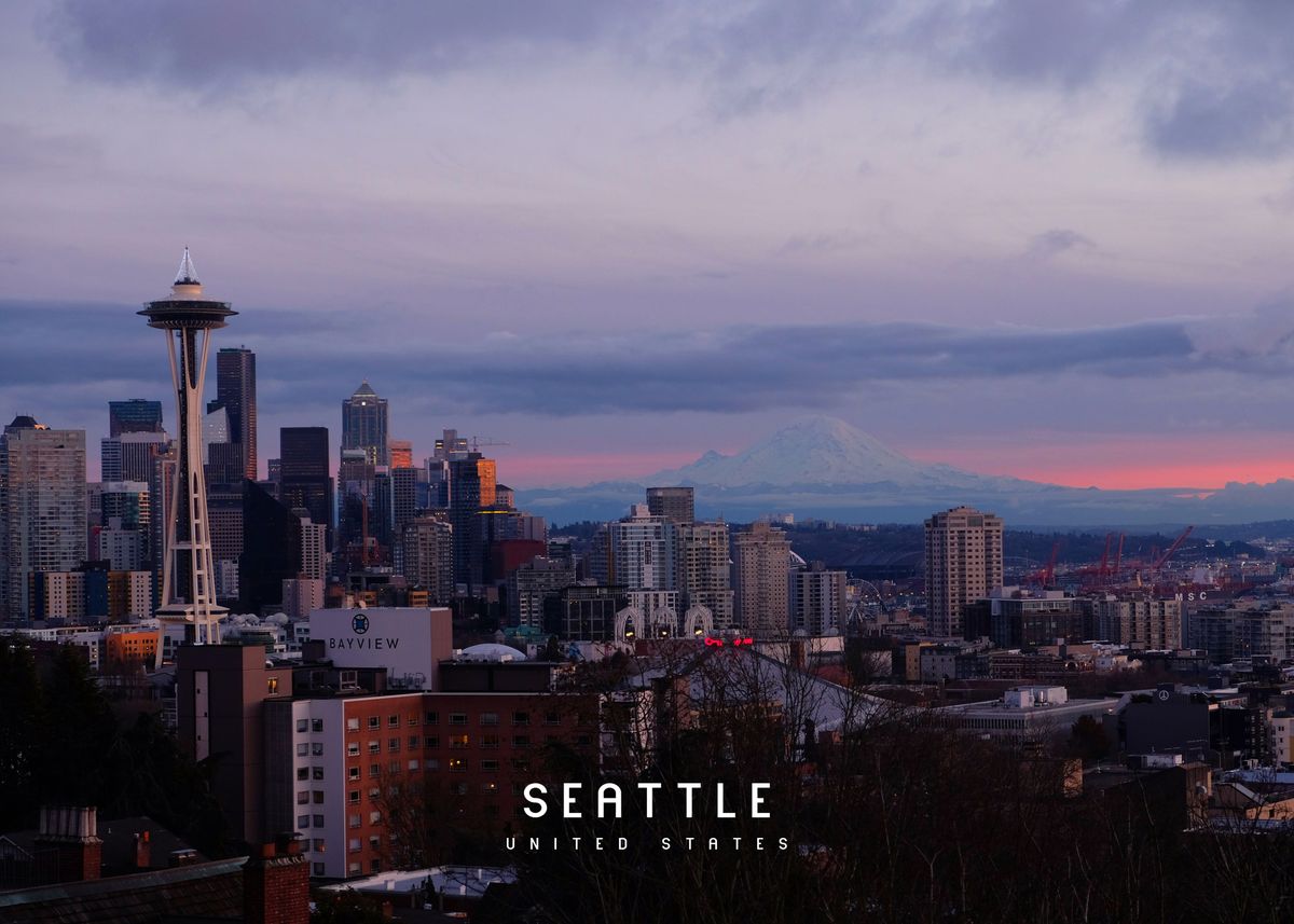 'Seattle ' Poster by Big City | Displate