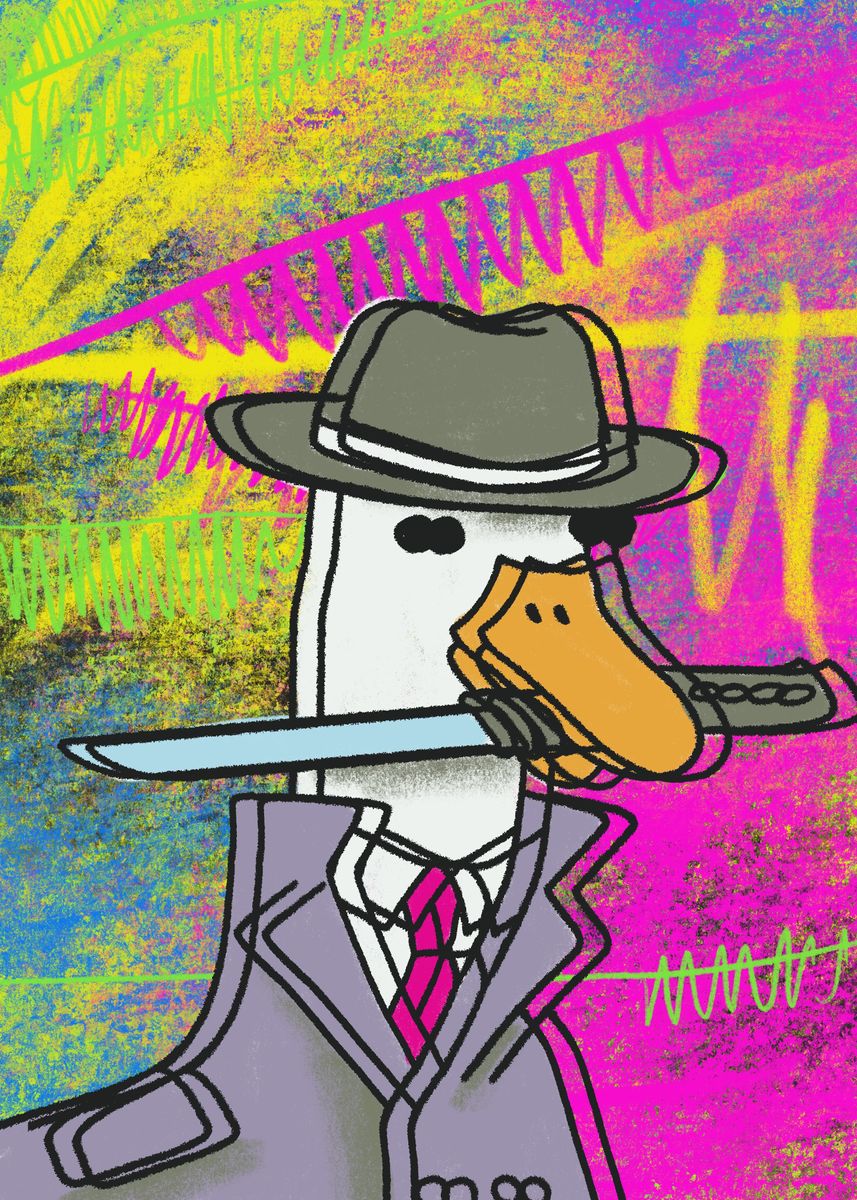 'The Duck of Judgment' Poster, picture, metal print, paint by masn ...