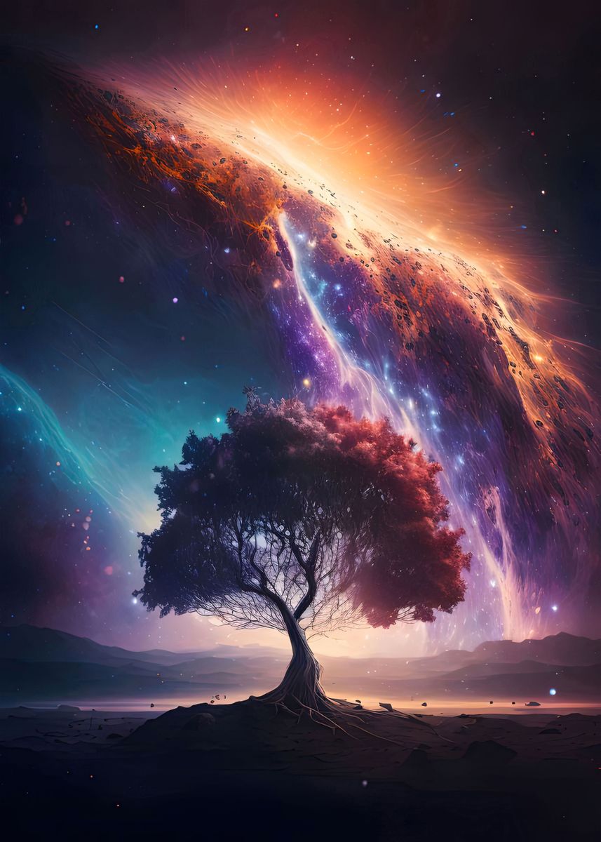 'Space Galaxy' Poster, picture, metal print, paint by Cowboys Map ...