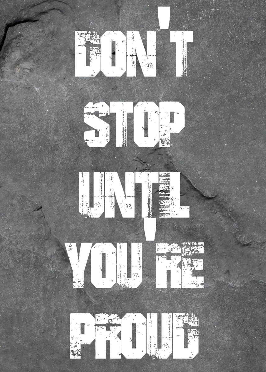 ' motivational' Poster, picture, metal print, paint by NDesign | Displate