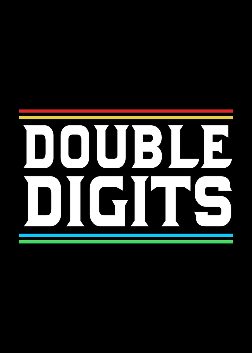 'Double Digits Birthday' Poster, picture, metal print, paint by ...