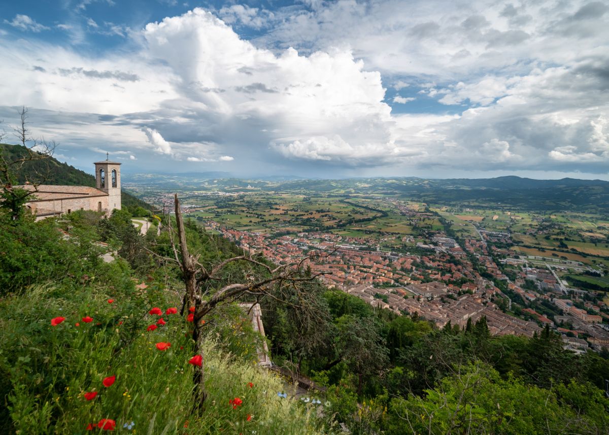 'Panorama of Gubbio' Poster by rmanu photo | Displate