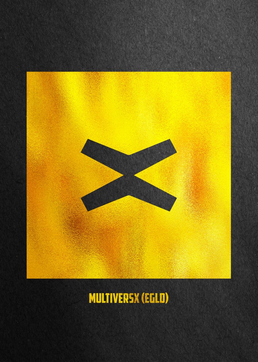 'Multiversx Coin' Poster, picture, metal print, paint by Trending Music ...