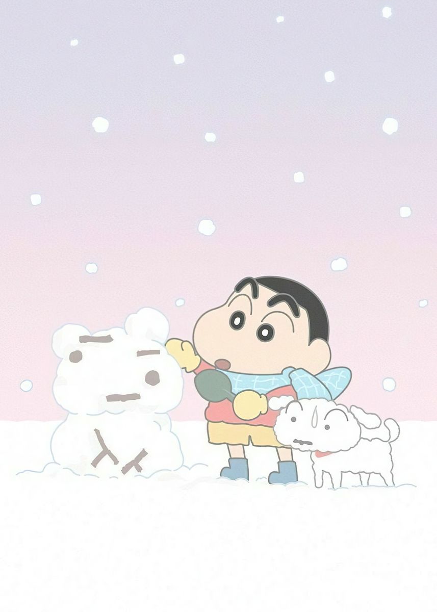 'Crayon Shinchan' Poster, picture, metal print, paint by NoName Design ...