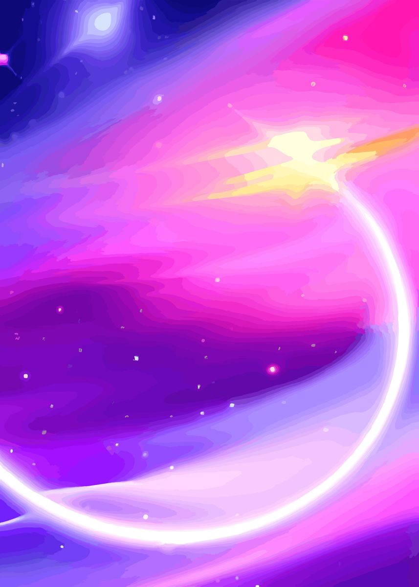 'Abstract Galaxy in Space' Poster, picture, metal print, paint by Art ...