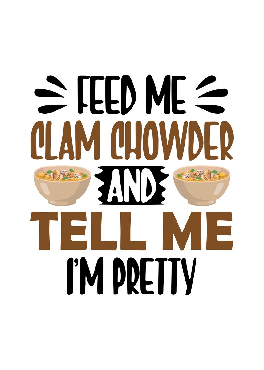 'Clam Chowder' Poster, picture, metal print, paint by Sebastian Wünsche ...