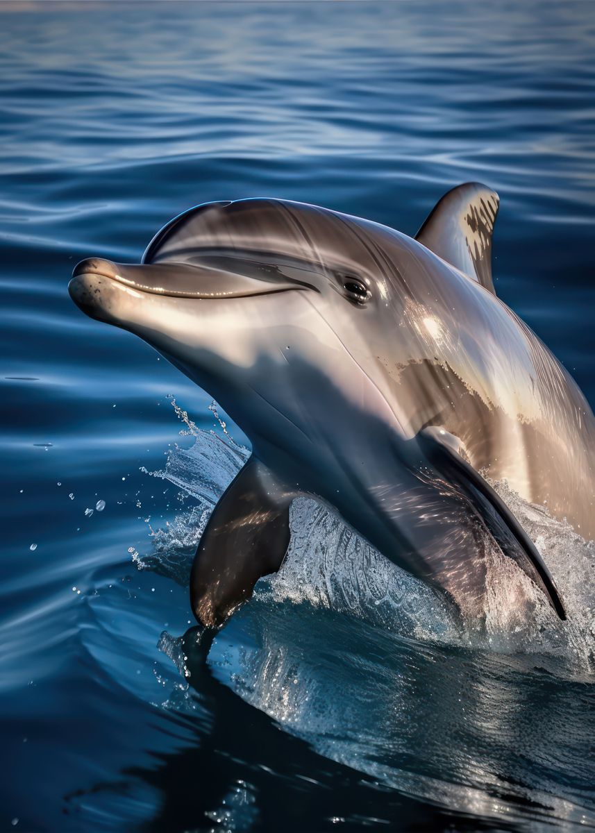 'Intelligent dolphin' Poster by Zooscape Wildlife | Displate