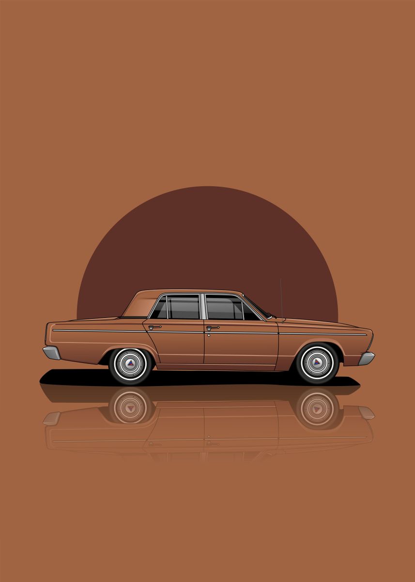 '1966 Chrysler Valiant VC' Poster by Dodi Firdaus | Displate