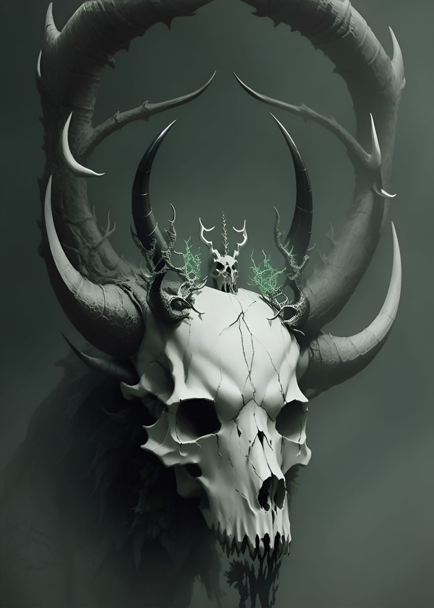 'Rebel Skull' Poster, picture, metal print, paint by Biljana Zdravkovic ...