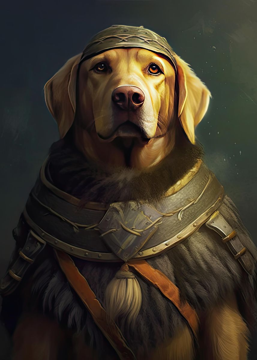 'Labrador Viking ' Poster by PetPrints | Displate