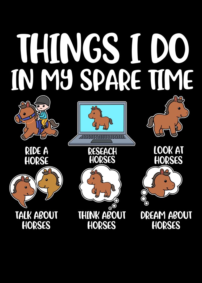 'Things I Do' Poster, picture, metal print, paint by CatRobot | Displate