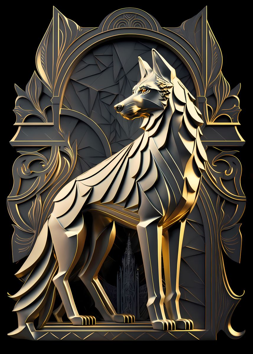 'Throne Of Golden Wolf' Poster by Luong Phat | Displate
