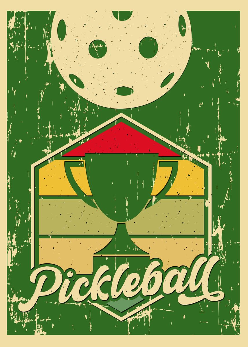 'Pickleball champion' Poster, picture, metal print, paint by XandYart ...