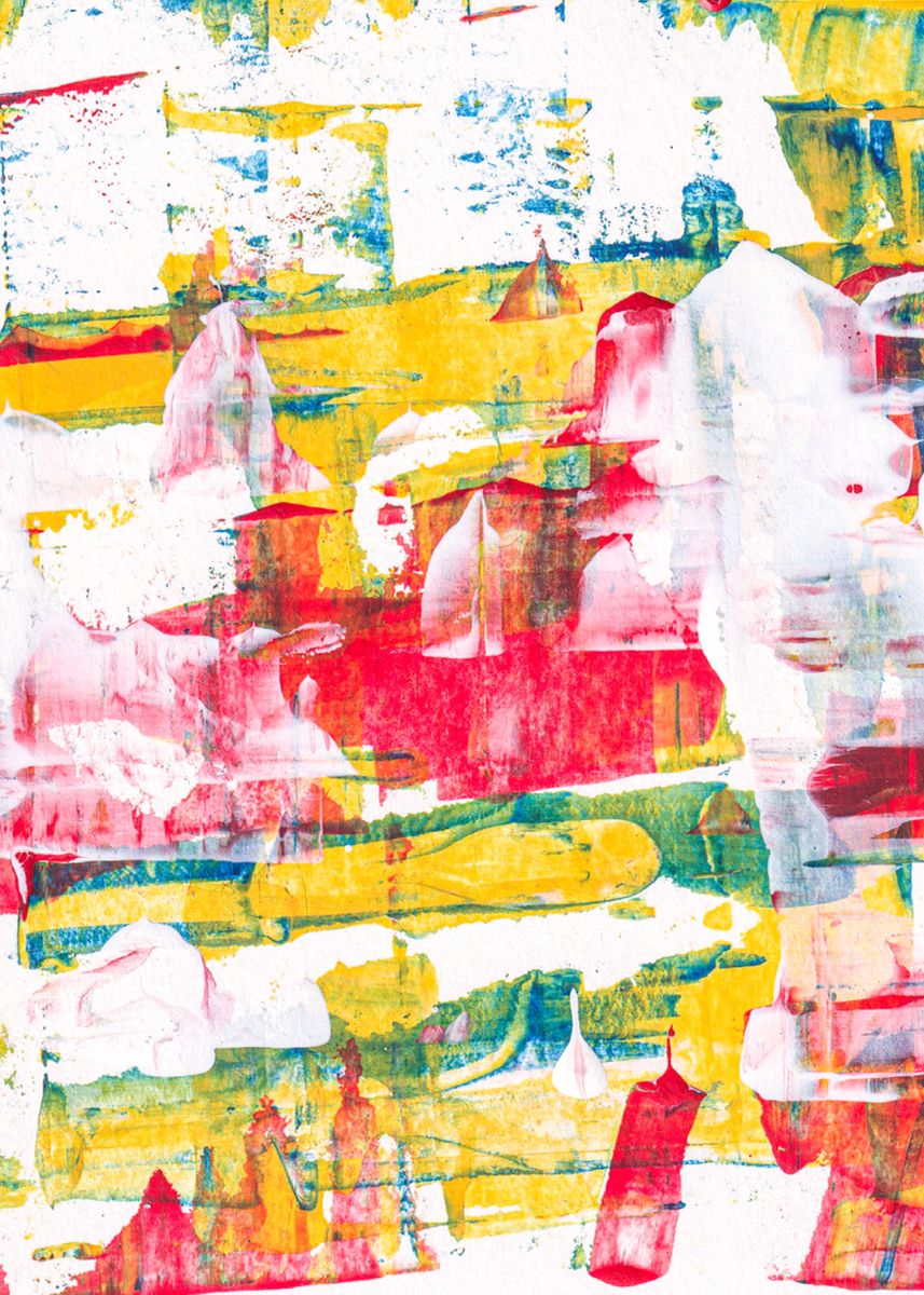 'Colorful Abstract Painting' Poster, picture, metal print, paint by ...