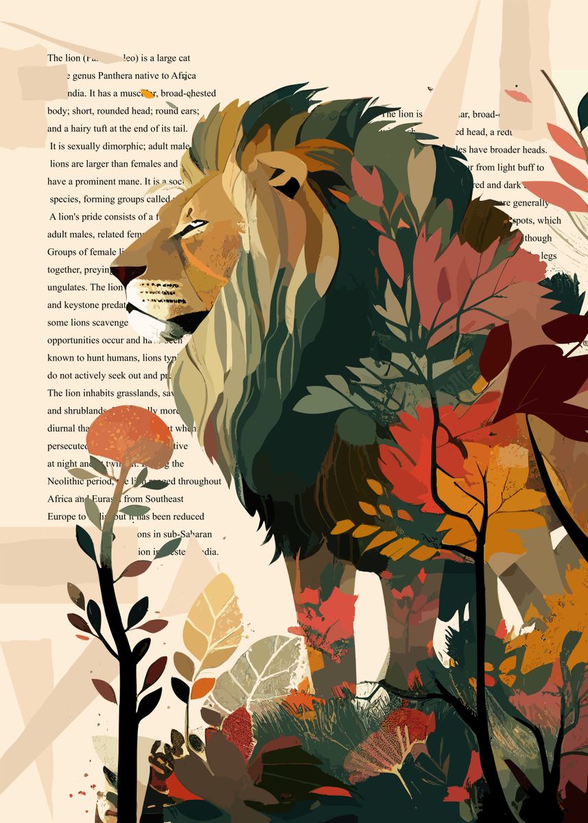 'King of the Jungle' Poster by Ludo Enko | Displate