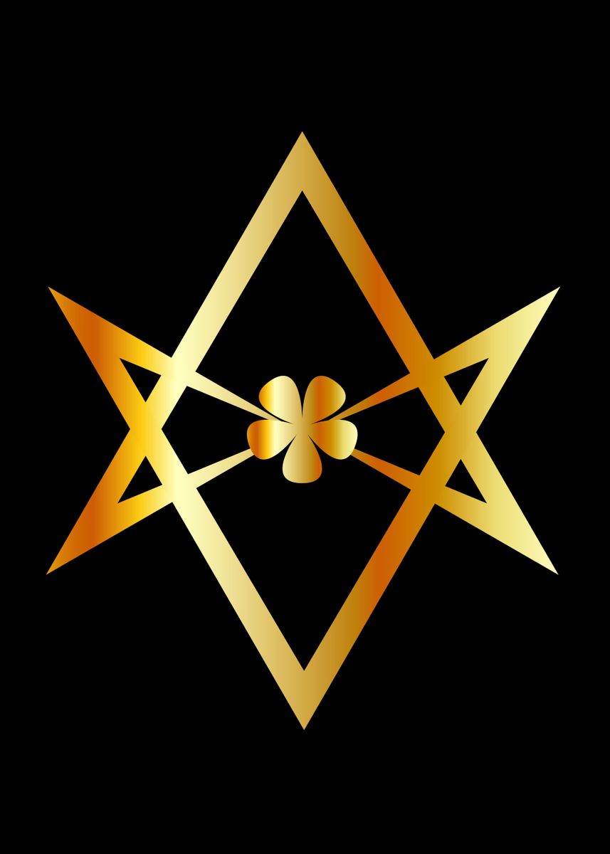 'unicursal hexagram thelema' Poster, picture, metal print, paint by ...