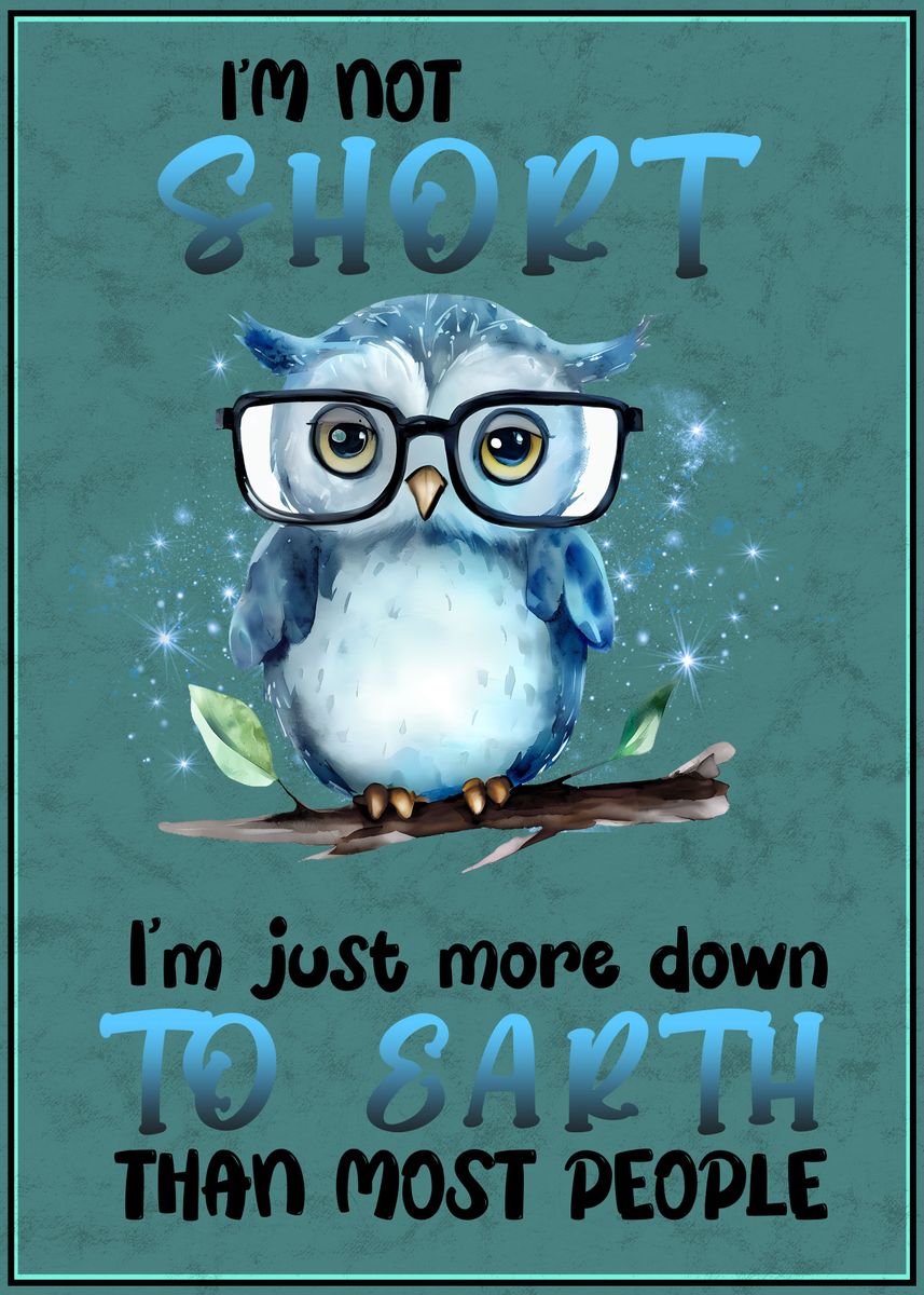 'Funny Owl Poster Vintage' Poster, picture, metal print, paint by Xăm ...