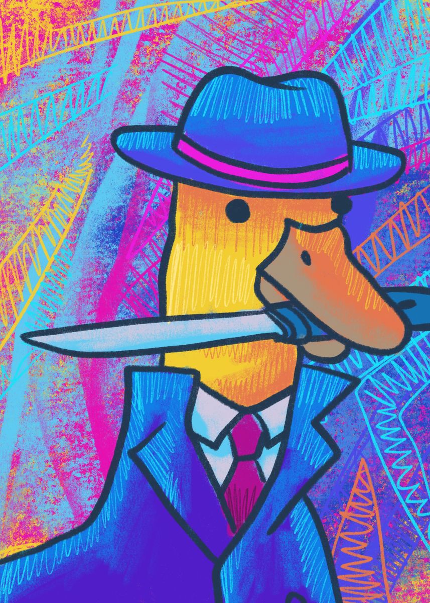 'The Duck of Judgment' Poster, picture, metal print, paint by masn ...