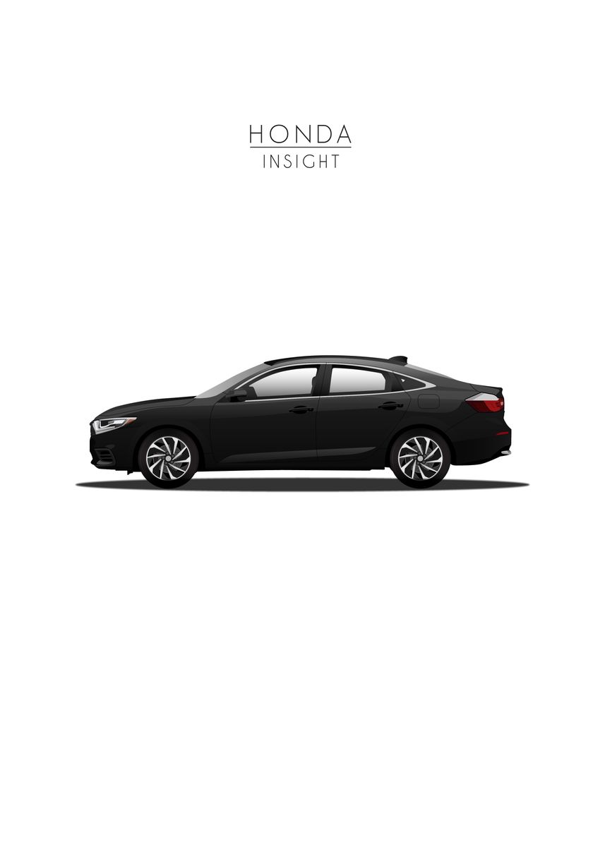 'Honda Insight' Poster, picture, metal print, paint by Ahmad Nur Ihsan ...