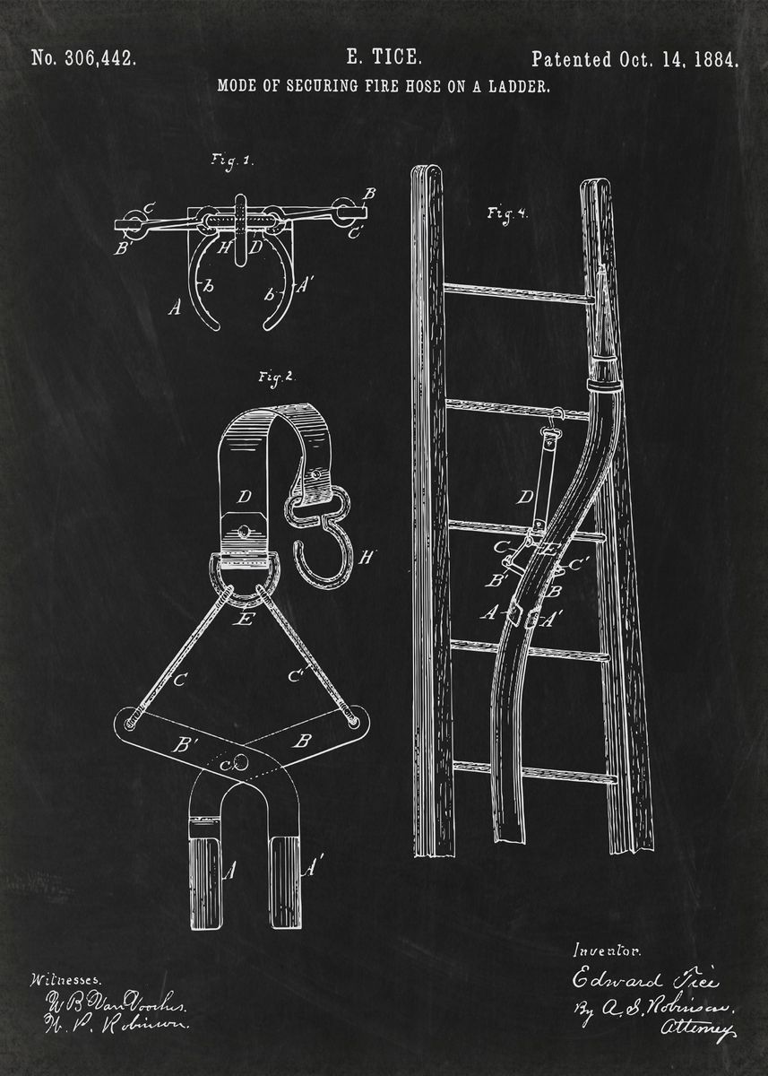 'Mode of Securing Fire Hose' Poster, picture, metal print, paint by ...