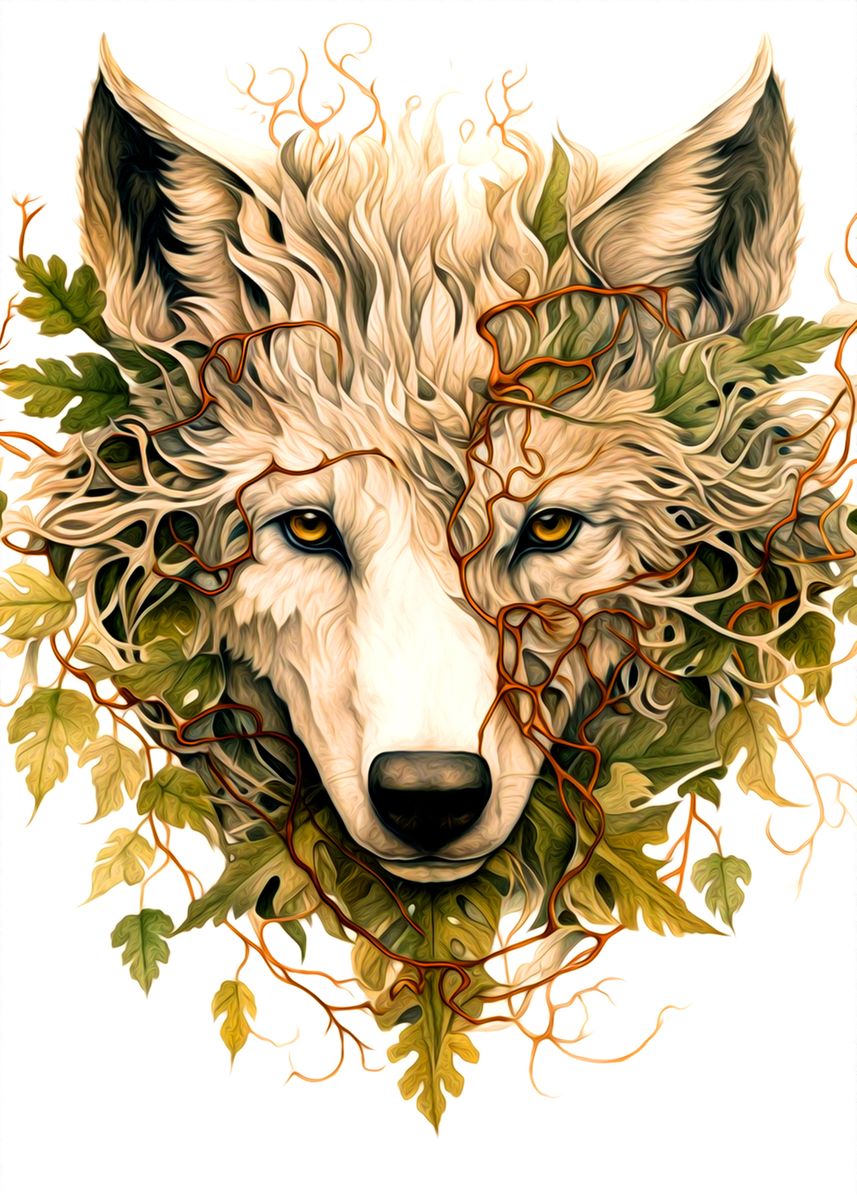 'Wolf' Poster, picture, metal print, paint by LUONG HUY | Displate