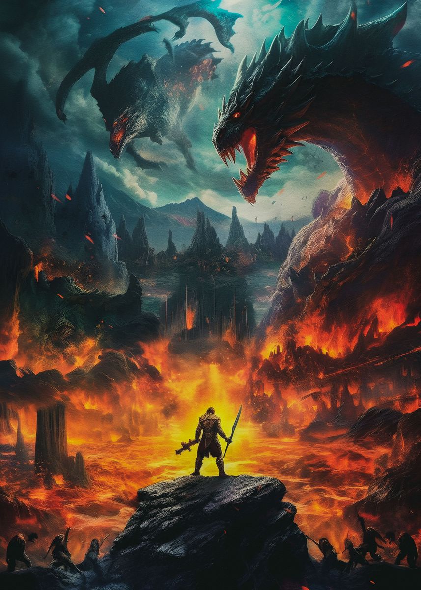 'Mythology legendary' Poster, picture, metal print, paint by Muhammad ...