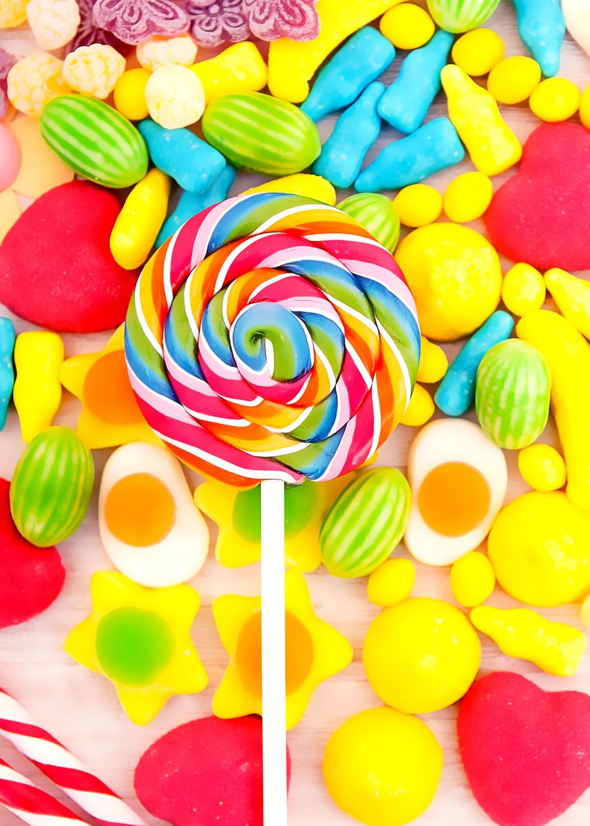 'sweet candy' Poster, picture, metal print, paint by Dana Deans | Displate