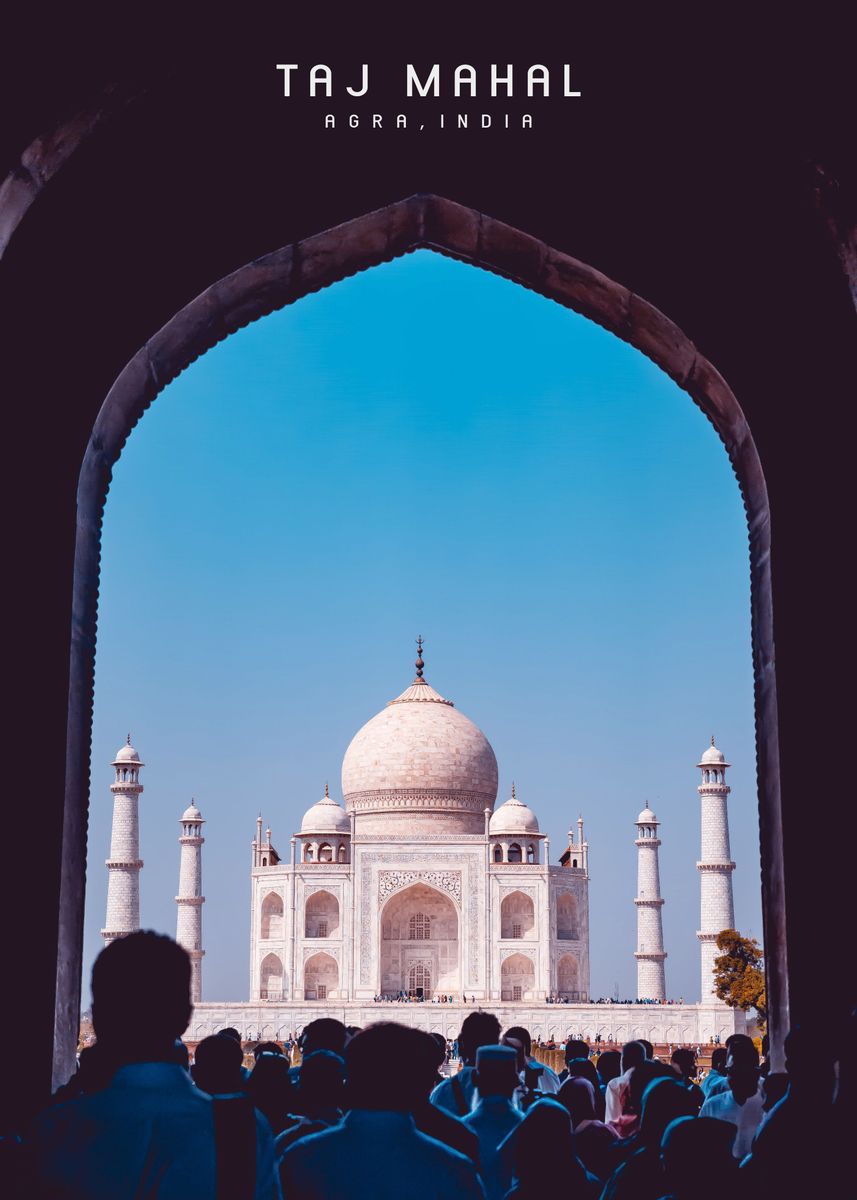 'Taj Mahal ' Poster, picture, metal print, paint by Famous City | Displate