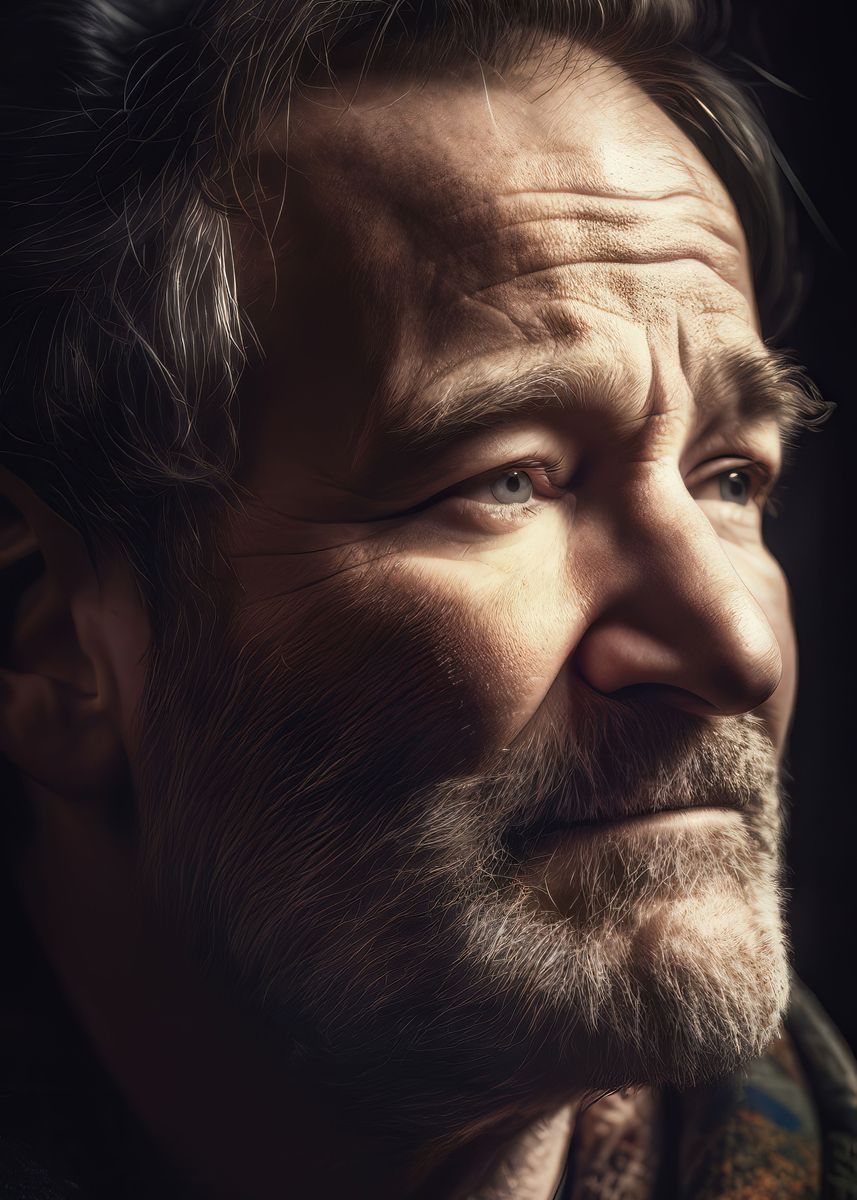 'Robin Williams' Poster, picture, metal print, paint by GRAPHICMYSTICAL ...